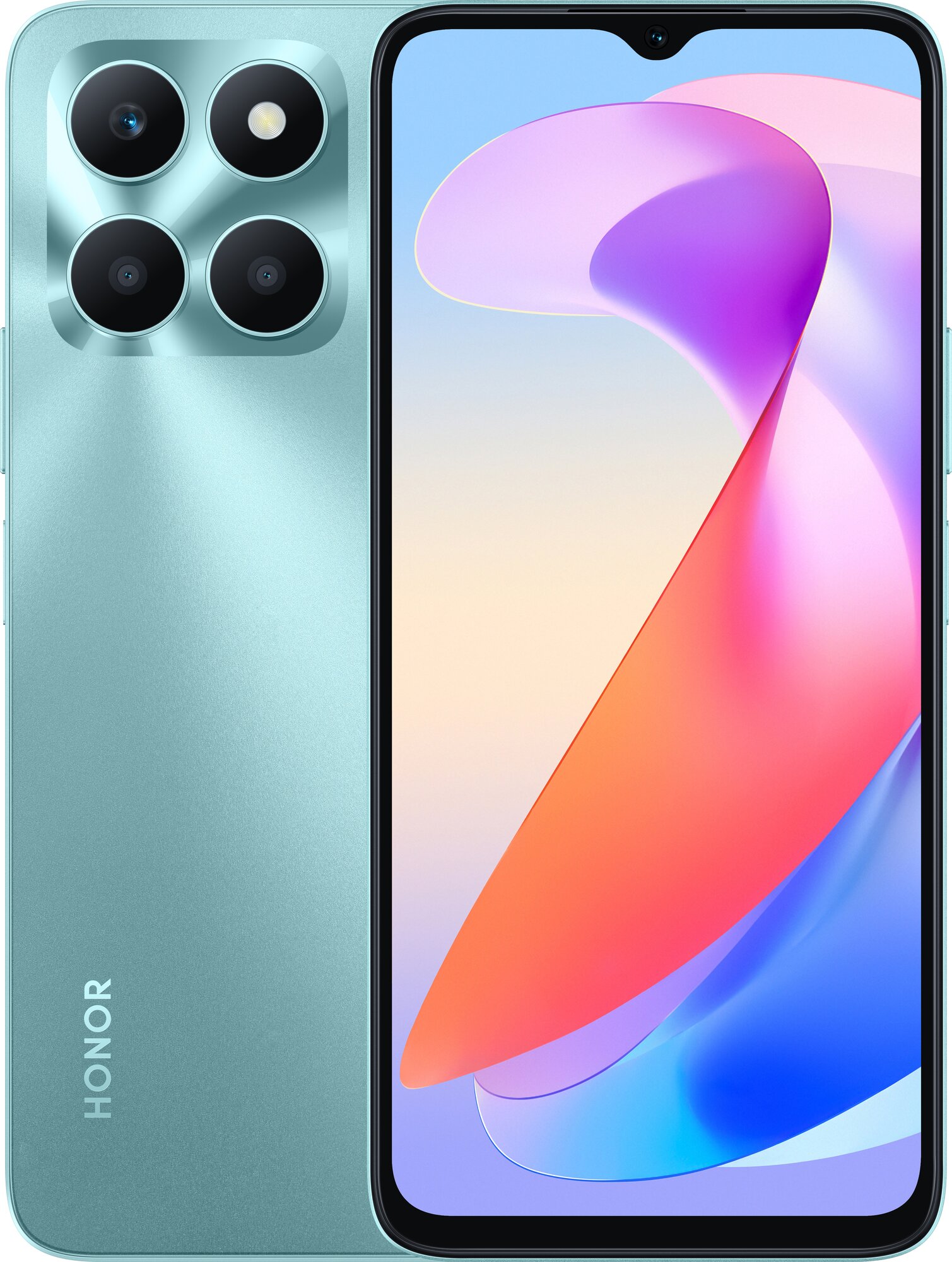 Мобильный телефон Honor X6A 4/128GB RU Cyan Lake/Искрящийся Зелёный