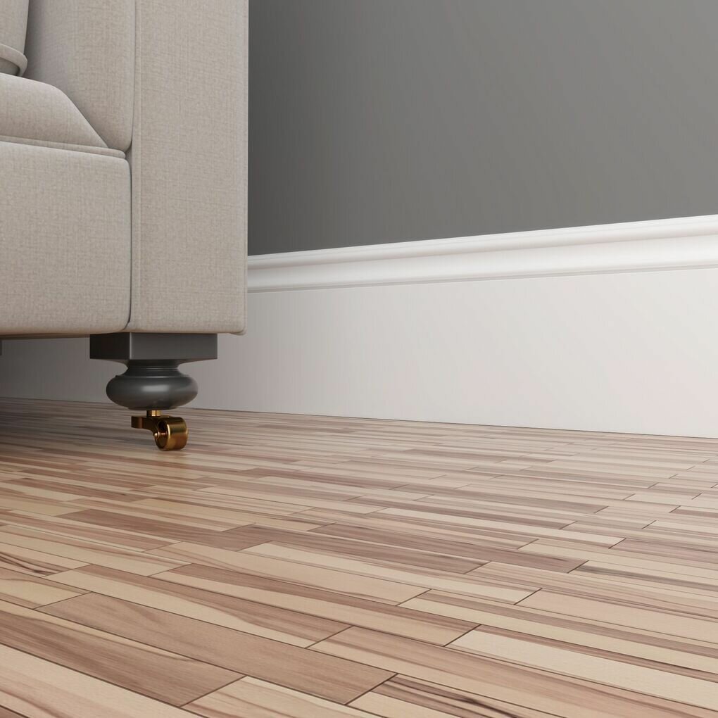 Плинтус Ultrawood арт. Base 0005 p (2000 x 219 x 15 мм.)