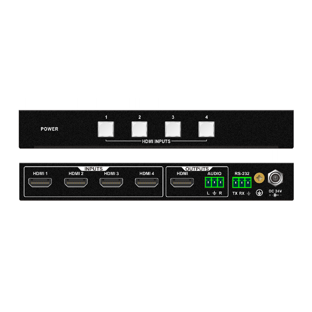 Матричный коммутатор Creator HDMI 4x1 CR-UHD0401