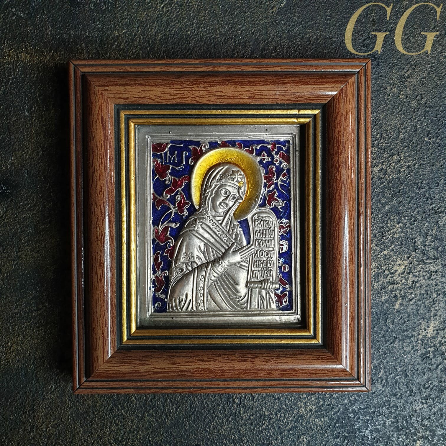 Икона "Богоматерь Мария" мал. эмаль