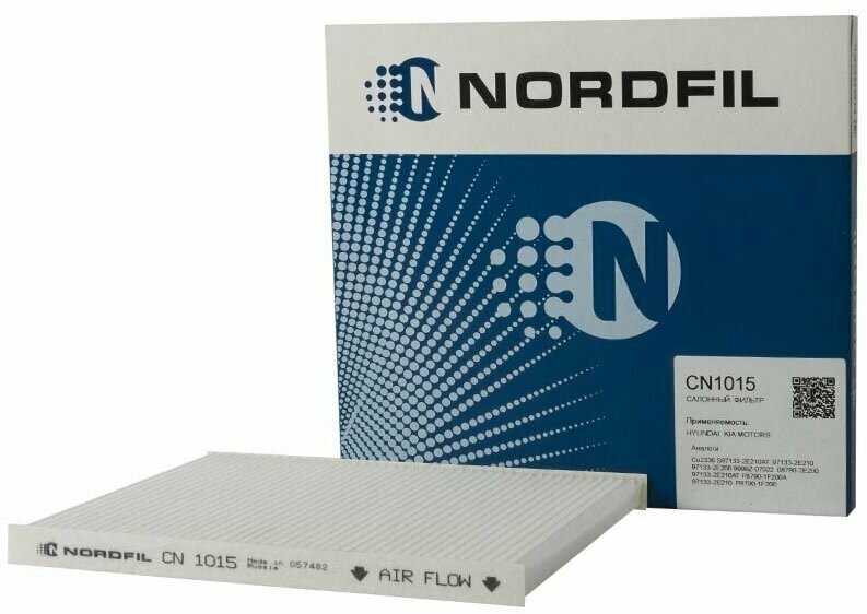 NORDFIL CN1015 Фильтр салона Hyundai Accent IV Tucson Veloster i40 Kia Carens III Cerato II Rio Sportage