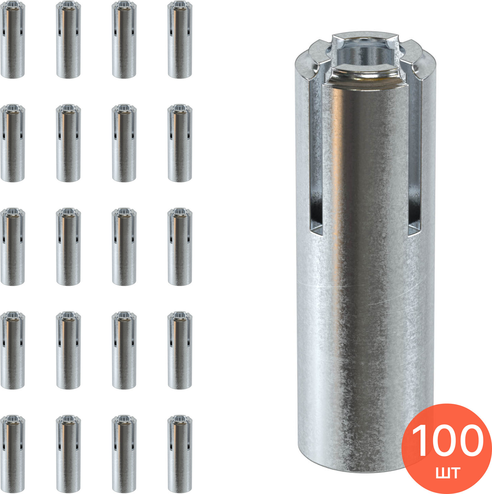 Анкер DKC / ДКС CM400830 забивной стальной, М8 1шт. / крепеж (комплект из 100 шт)