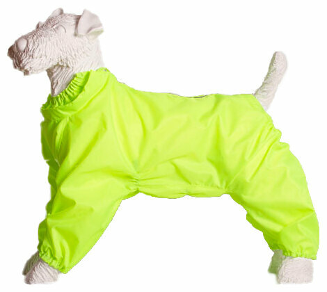 Дождевик-комбинезон для американского кокер-спаниеля суки, повышенной прочности, цвет лимонный