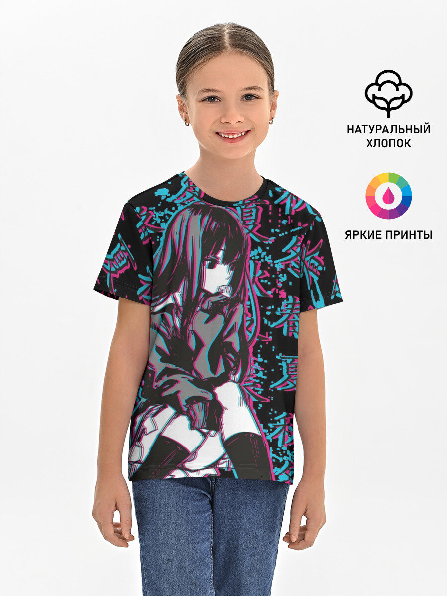 Футболка хлопковая детская Sad Anime Girl