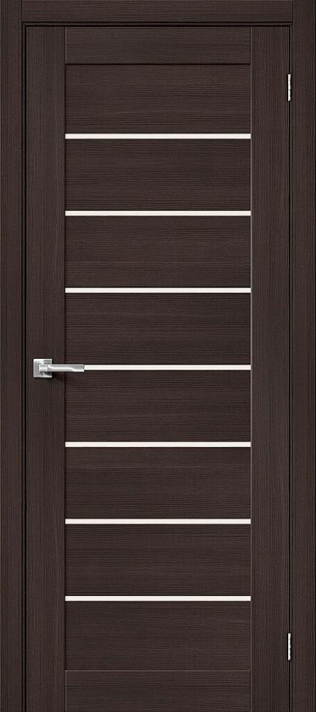 Межкомнатная Дверь с Экошпоном Bravo Браво-22 Wenge Melinga / Magic Fog 550x1900мм (Полотно 1шт) / Браво.*