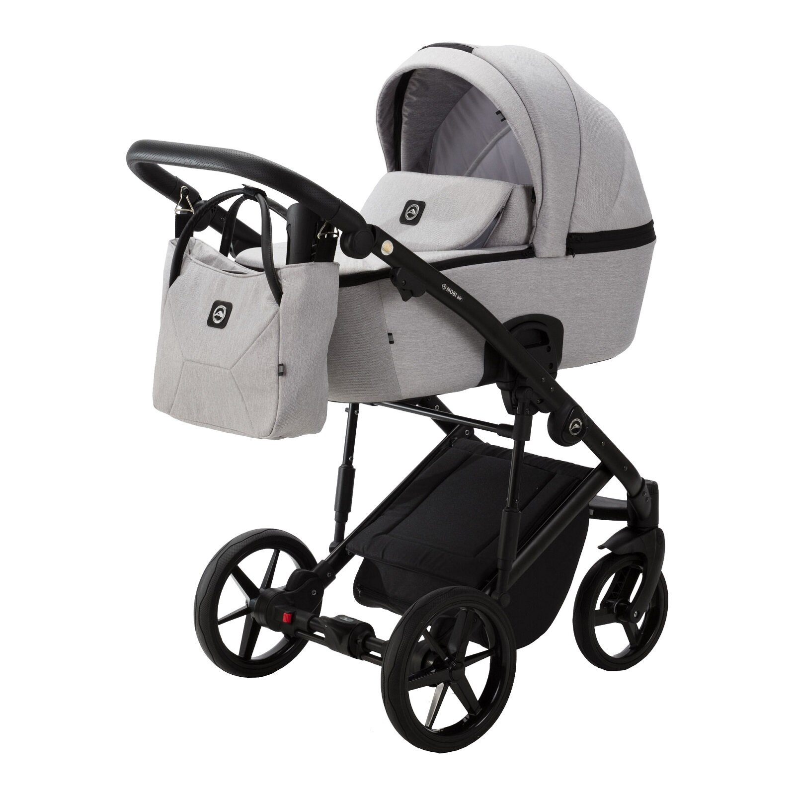 Коляска универсальная Adamex Mobi TIP 2 в 1, M-TK1 - Светло-серый