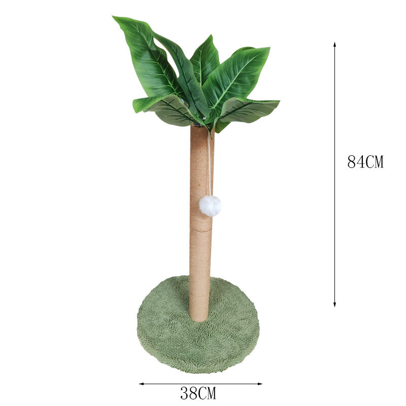 Кокосовое дерево кошачье кошачье дерево кошачье тело игрушечное вертикальное столбик стойки одна колонна