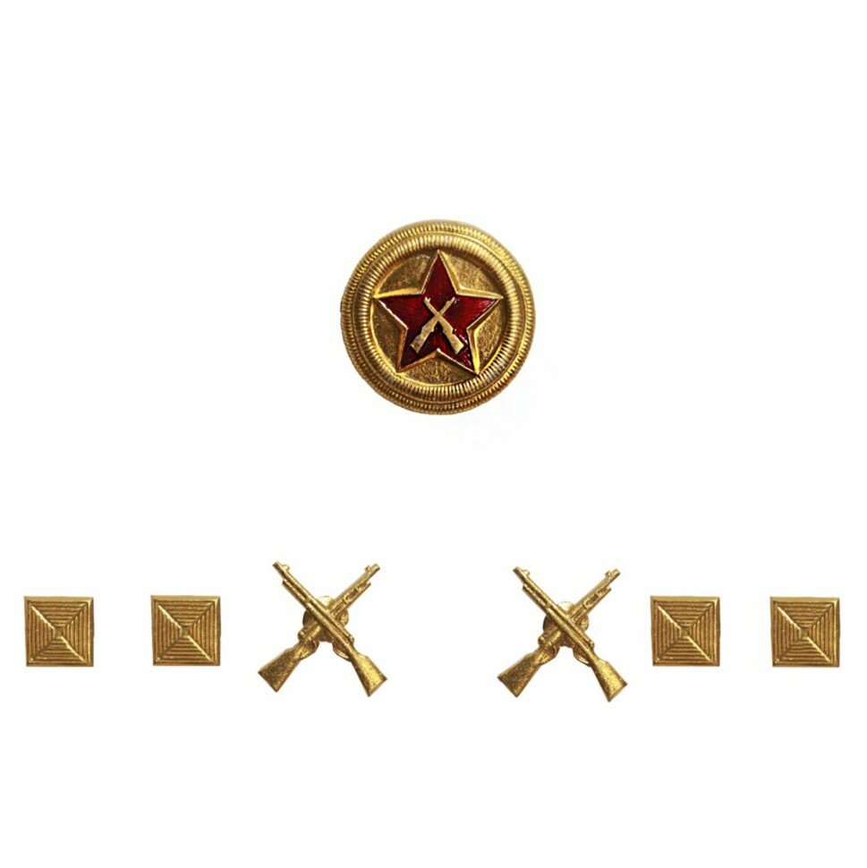 Комплект знаков различия лейтенант вохр