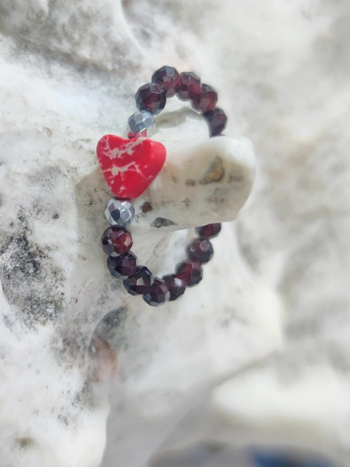 Кольцо, искусственный камень