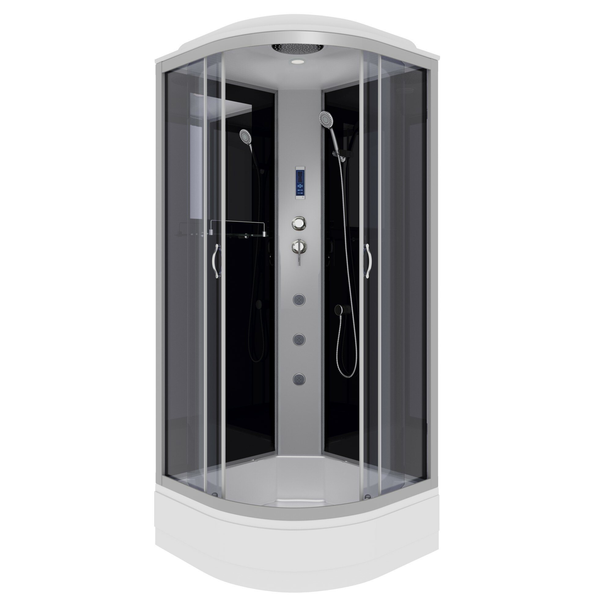 Душевая кабина Niagara Classic NG-3502-14F (100х100х215) средний поддон(26см), стекло тонированное,4 места