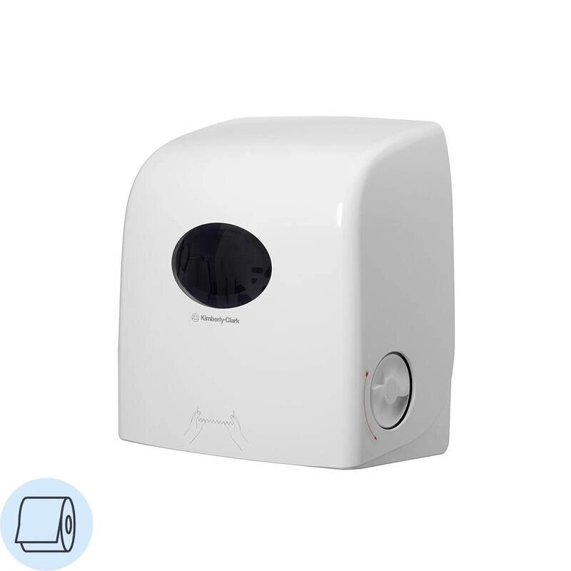 Диспенсер для рулонных полотенец KIMBERLY-CLARK Aquarius Slimroll пластиковый белый (код производителя 6953)