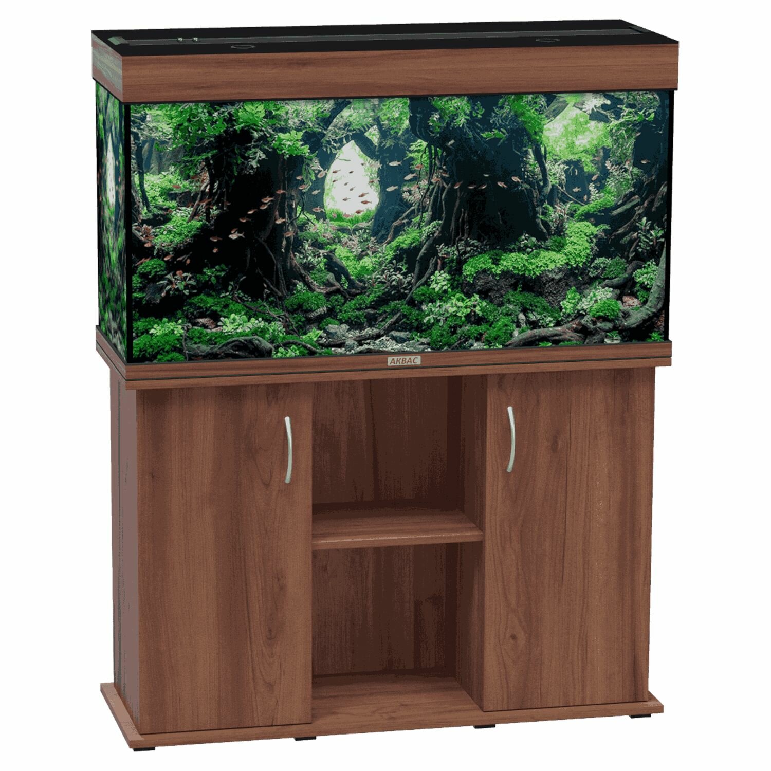 Аквариум 180 (200) литров с тумбой крышкой и освещением (101х36х58 см) Аквас