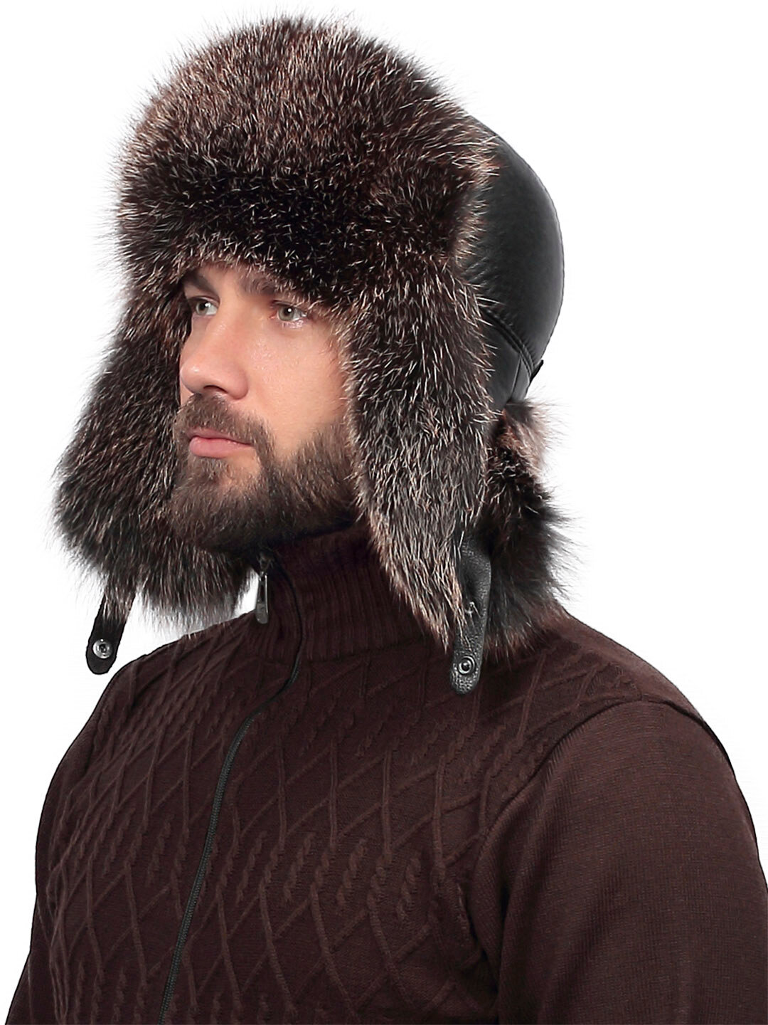 Шапка-ушанка для мужчин