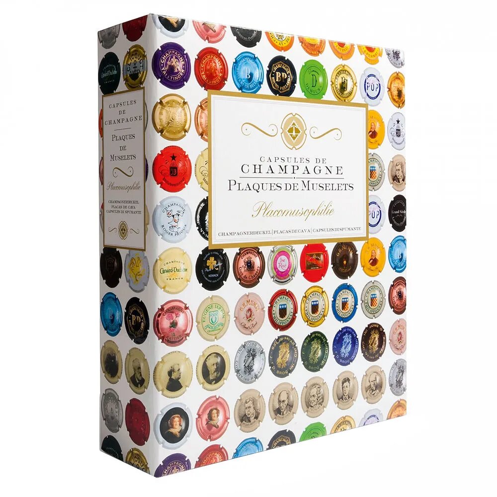 Альбом с листами на 210 крышек плакеток от шампанского. Leuchtturm - CHAMPAGNERDECKEL, #313304