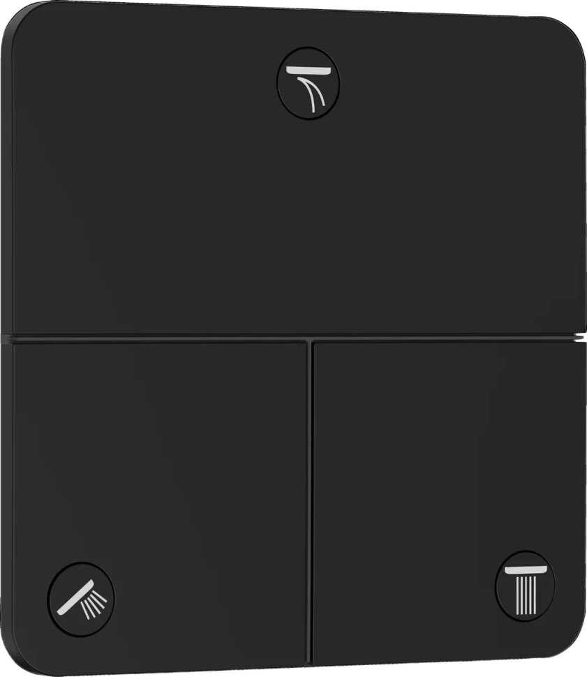 Переключатель на 3 положения Hansgrohe ShowerSelect Comfort Q 15587670 черный матовый