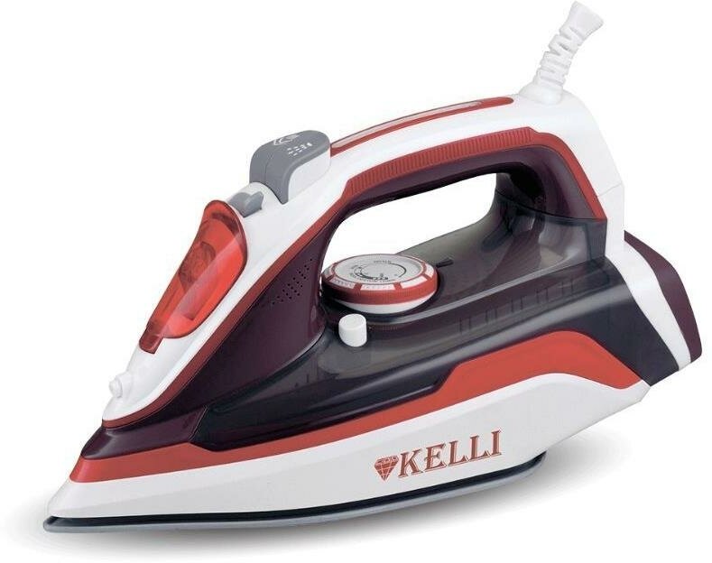 Утюг KELLI KL-1633, керамический, 2600Вт, индикаторная лампочка, шаровое крепление — фото 1
