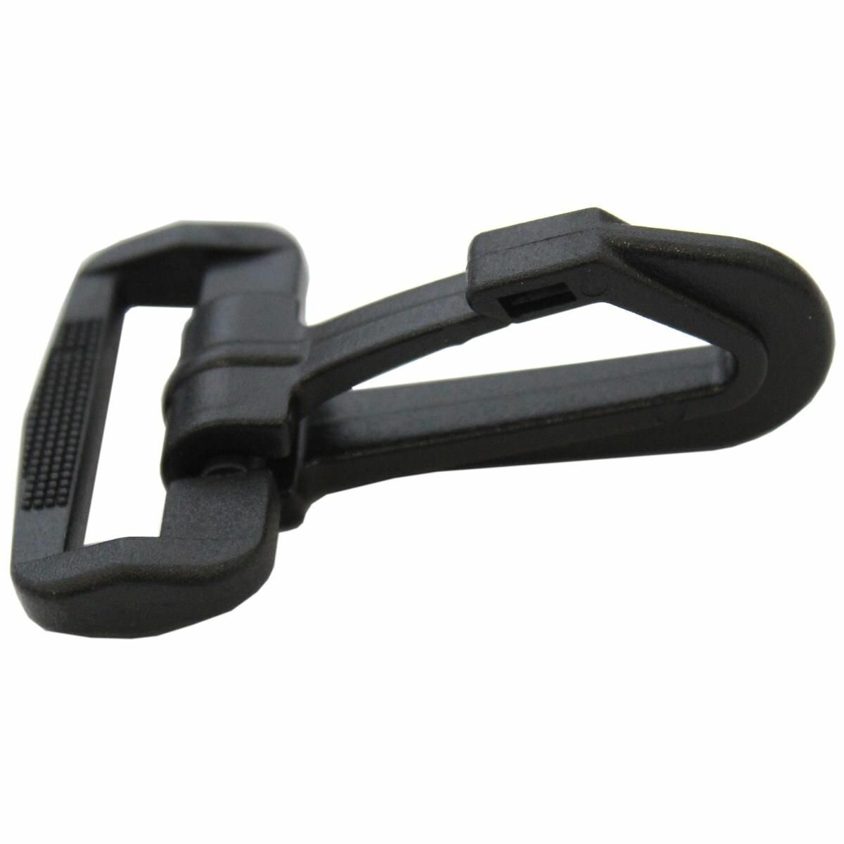 Карабины айрис С рамкой, пластиковый, 30 мм, черные, G2003 (MF 4806), 50 шт