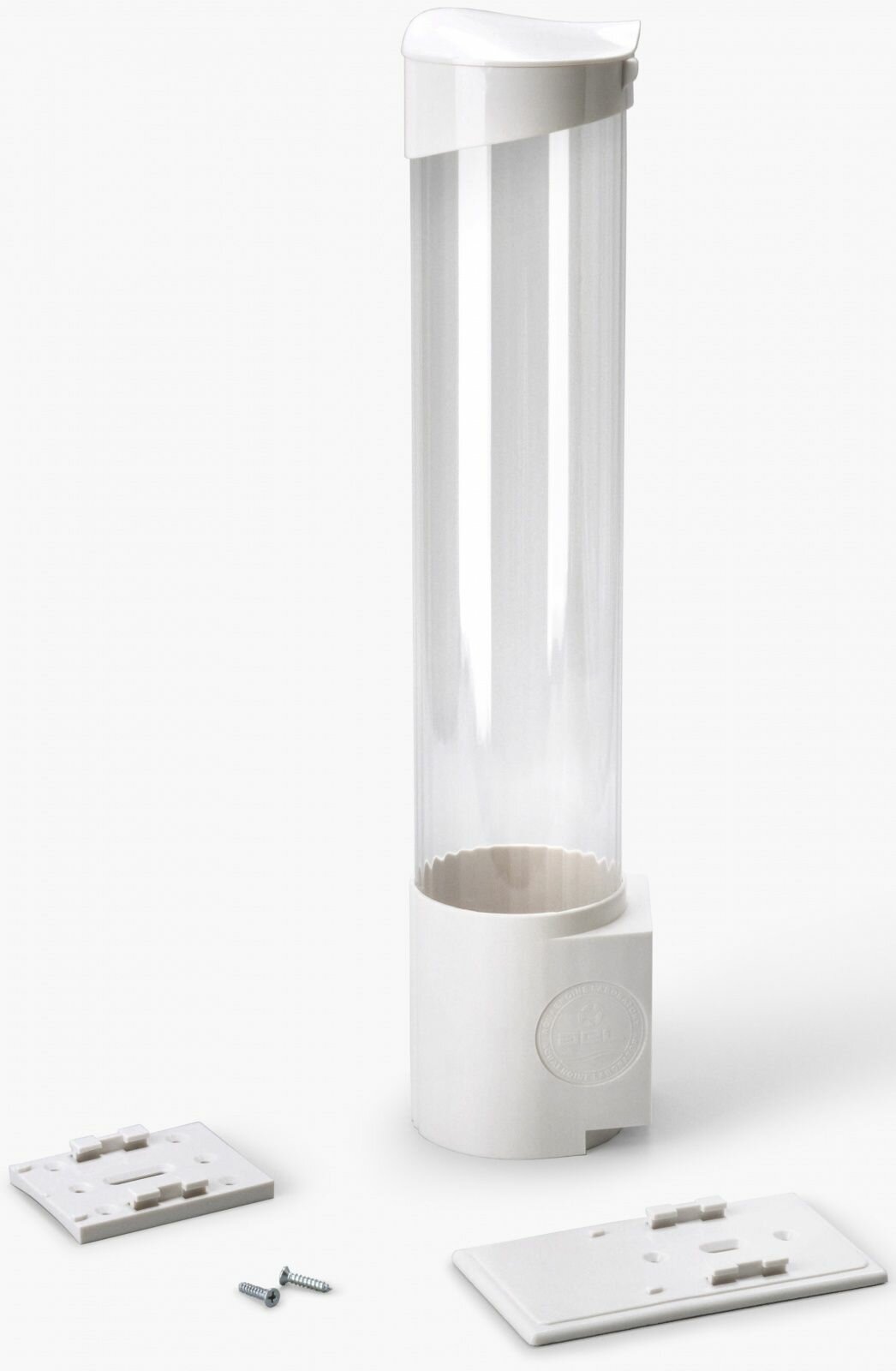 Держатель для стаканов AEL на винтах, белый, пластик (570302)