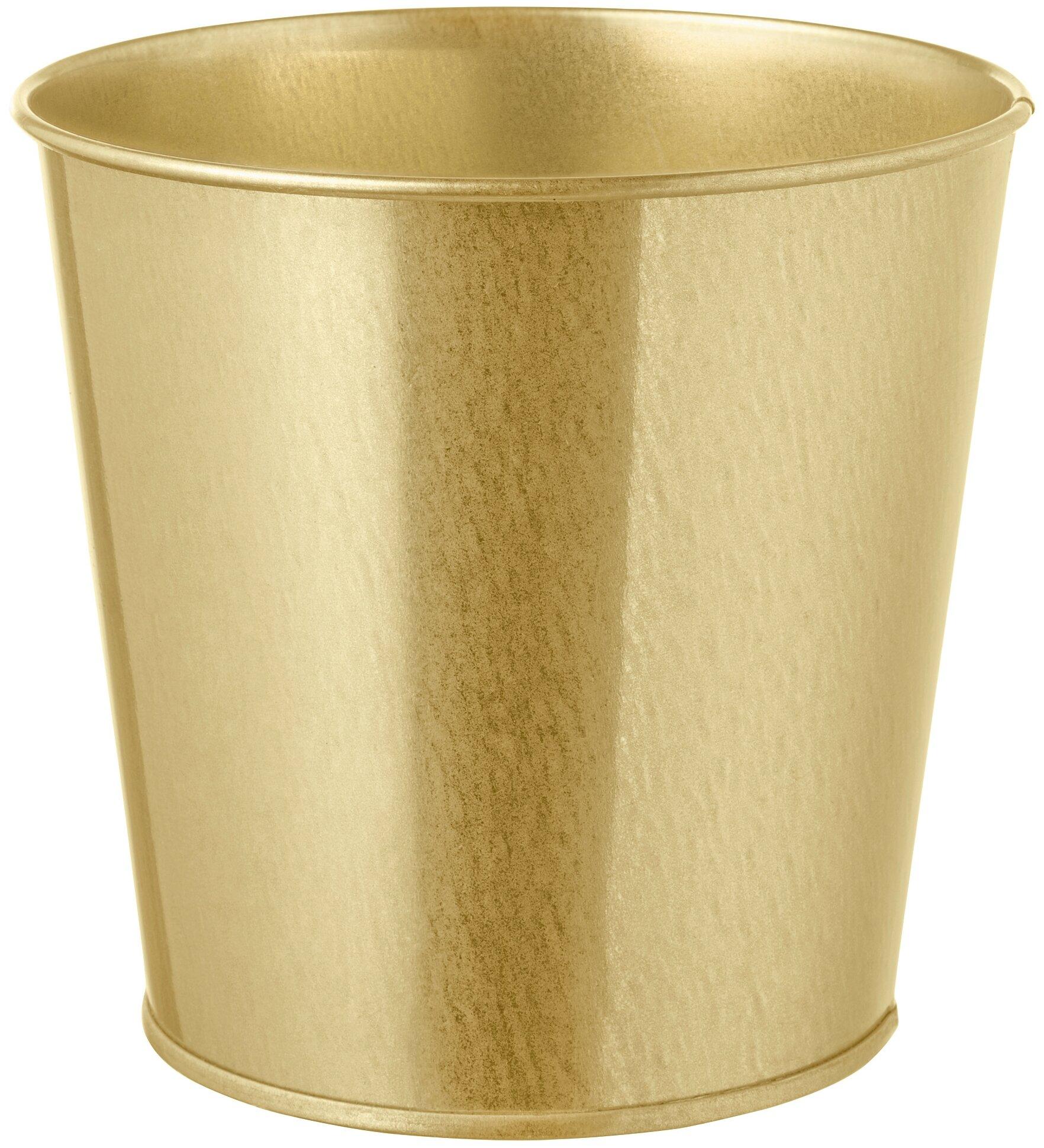 Кашпо икеа дэидэи, 12x12 см, желтая медь