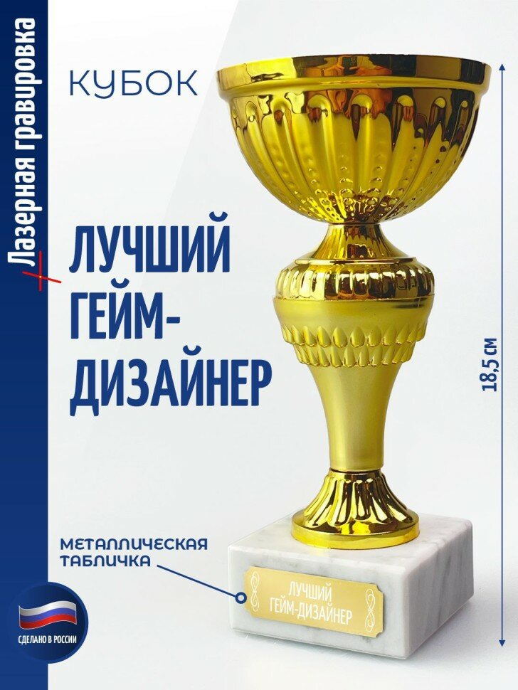 Кубок "Лучший гейм-дизайнер" (18,4 см)