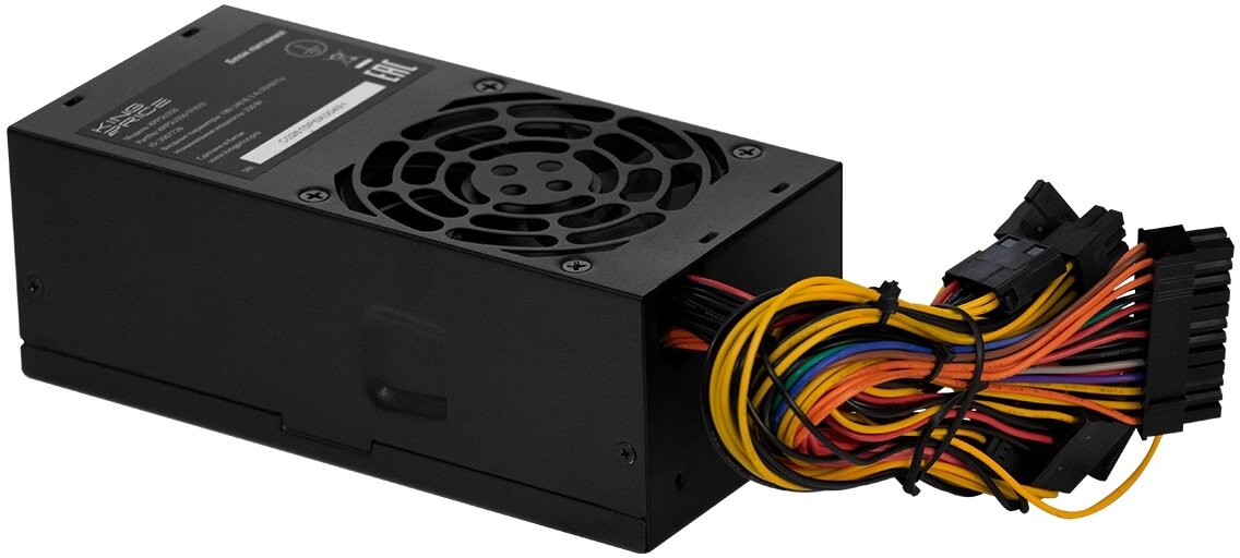 Блок питания KingPrice TFX 350W KPPSU350 (20+4pin) 80mm fan 3xSATA, черный