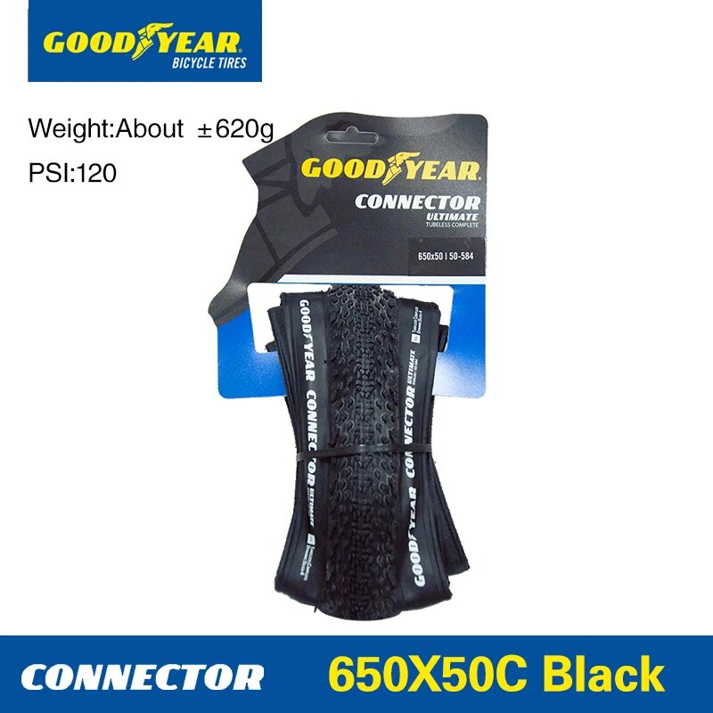 Goodyear Connector Ultimate Gravel Tires 700X35C/700X40C/700X50C/650x50C Черный, 650x50 black