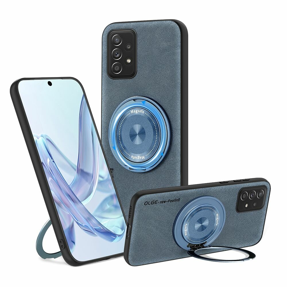Чехол на Самсунг Галакси A52 4G 5G /A52C 5G с поддержкой MagSafe/ магсейф для Samsung Galaxy A52/A52S 5G для использования магнитных аксессуаров, противоударный, вращающееся на 360металлическое кольцо