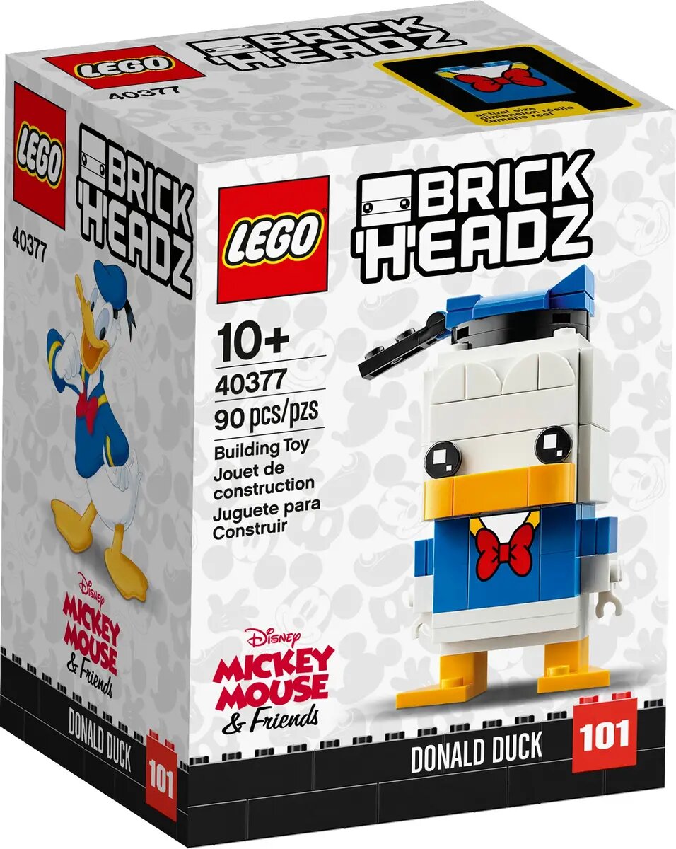 Конструктор LEGO BrickHeadz 40377 Donald Duck (Сувенирный набор Дональд Дак)