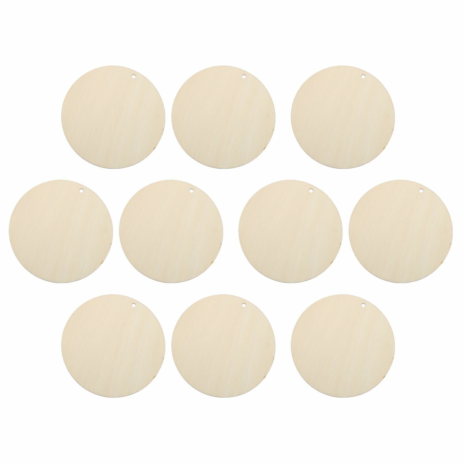 10 круглых деревянных кулонов диаметром 120 мм