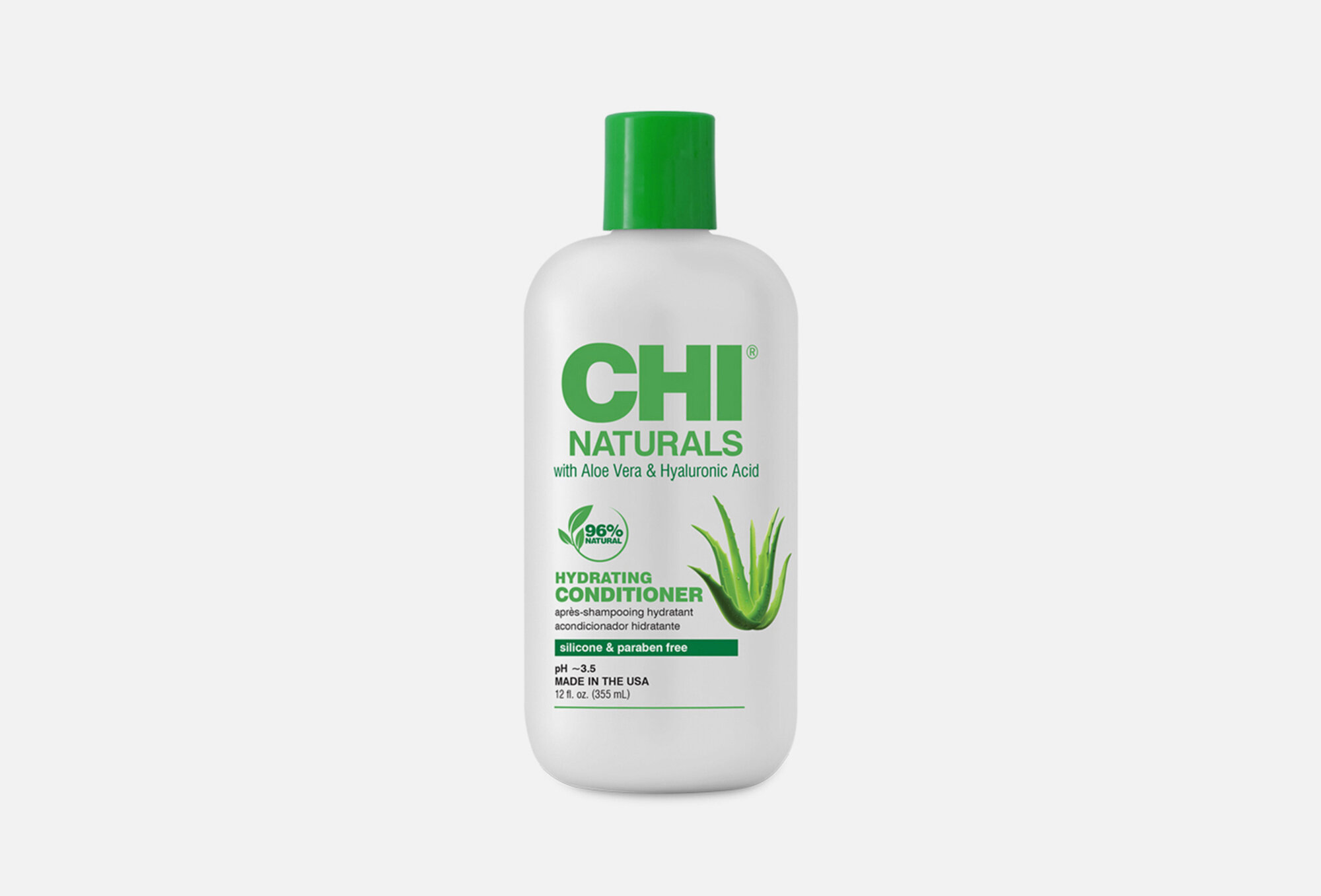 Увлажняющий кондиционер для волос CHI NATURALS aloe vera & hyaluronic acid 355 мл
