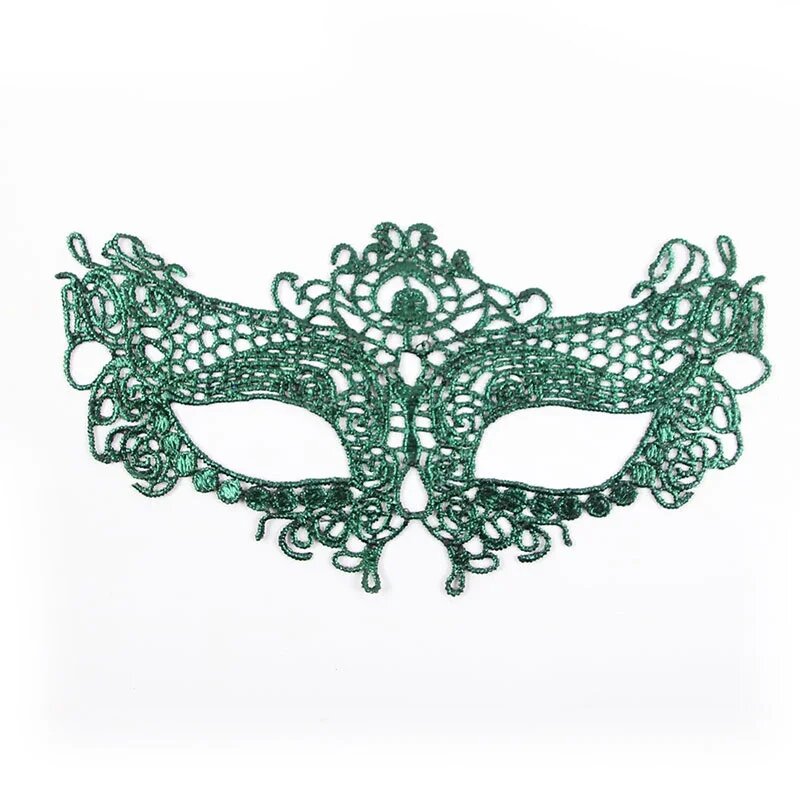 Женские полумаски из полиэстера Изумрудный, PM008TG-2D