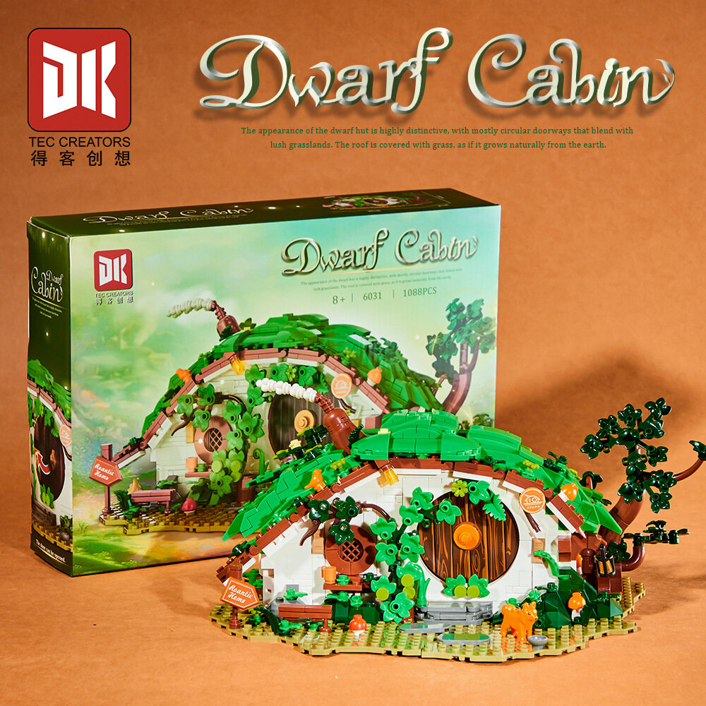 Chuangxiang 7031 Дракон и стражник сокровищ Ведьма Башня Строительные блоки Творческая сборка Игрушка в подарок