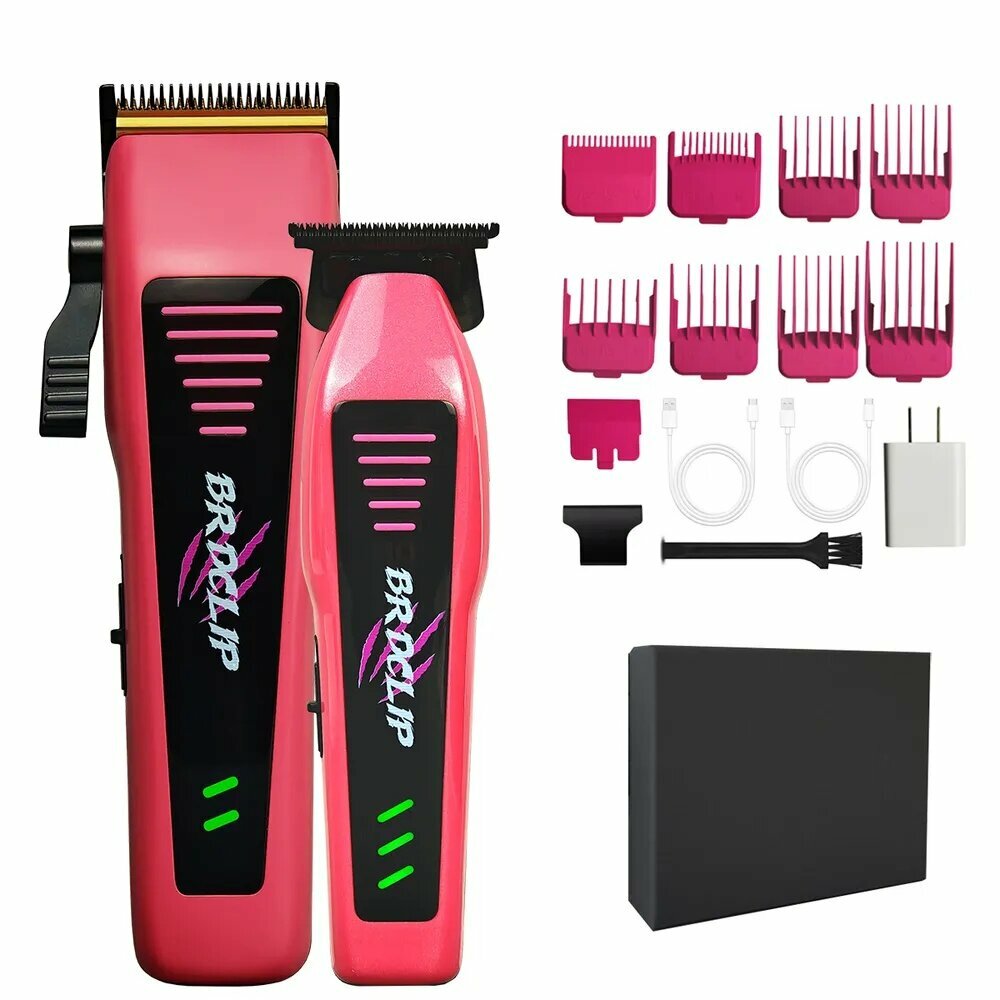 BRDCLIP Машинка для стрижки BRDCLIP Pink 6410-6510, розовый