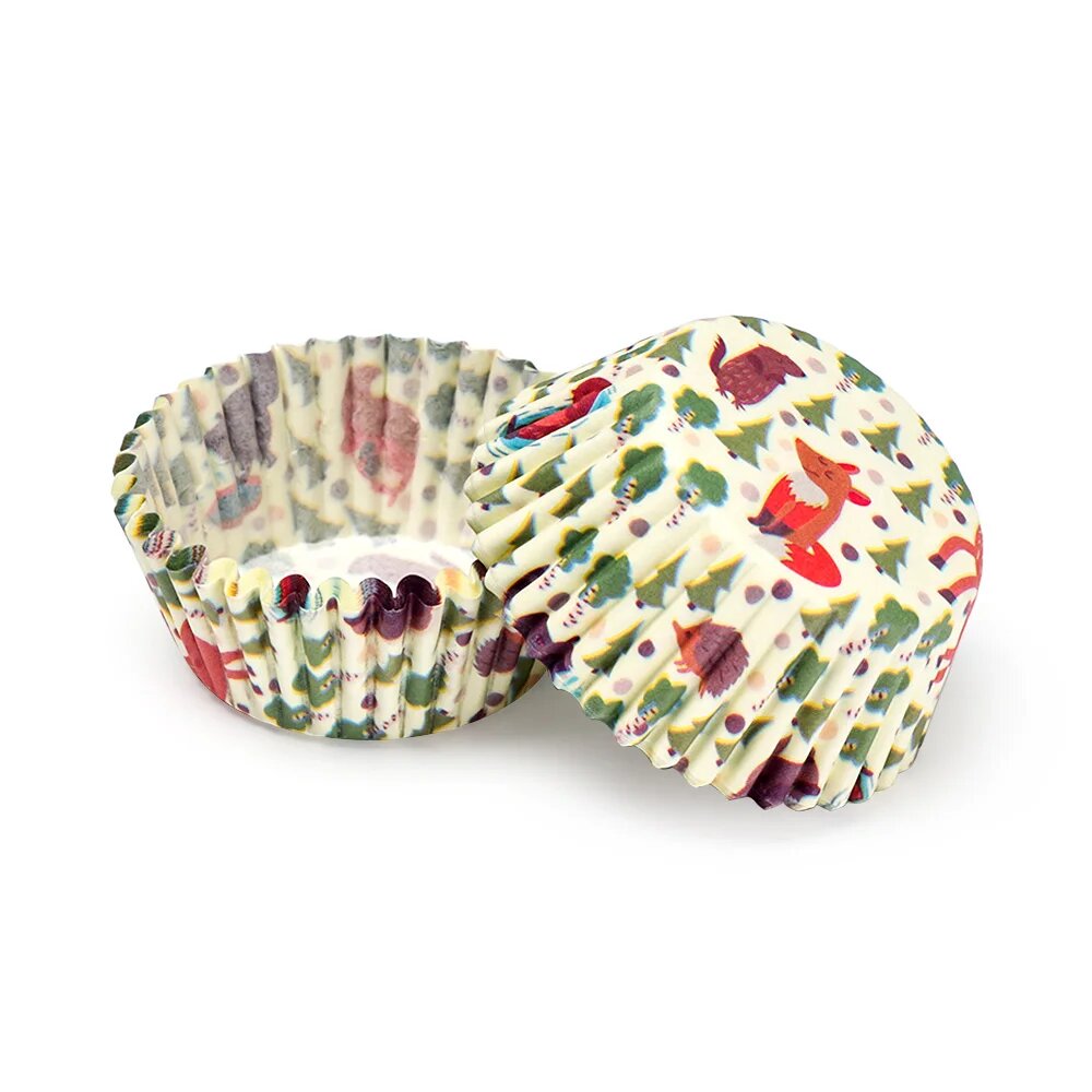 Формы для кексов и тортов, бумажные, 100 шт.