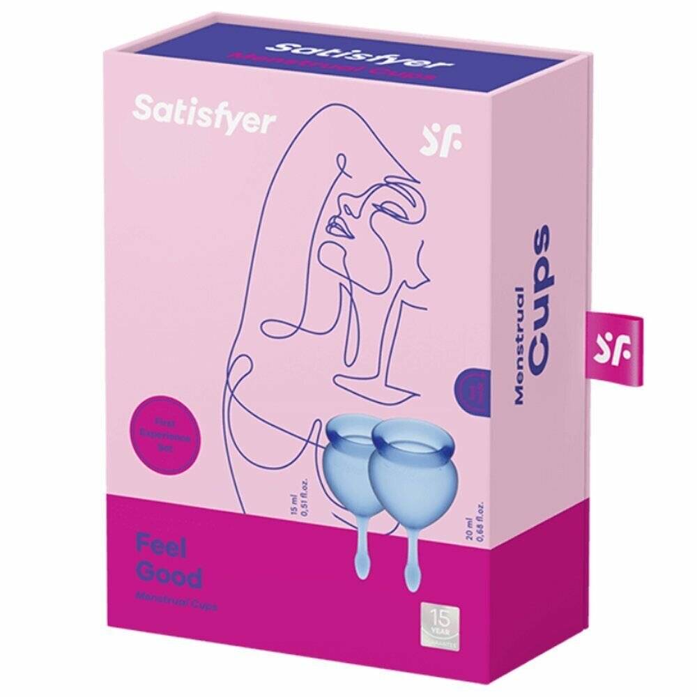 Менструальные чаши SATISFYER FEEL GOOD MENSTRUAL CUP 2 чаши в комплекте