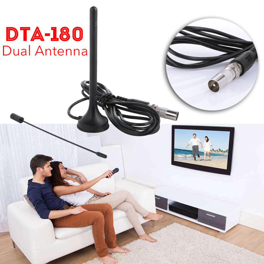 DTA-180 Цифровое телевидение высокой четкости с двойной антенной DVB-T/T2, усилитель антенны HDTV, телевизионный приемник, антенны DVBT Surf