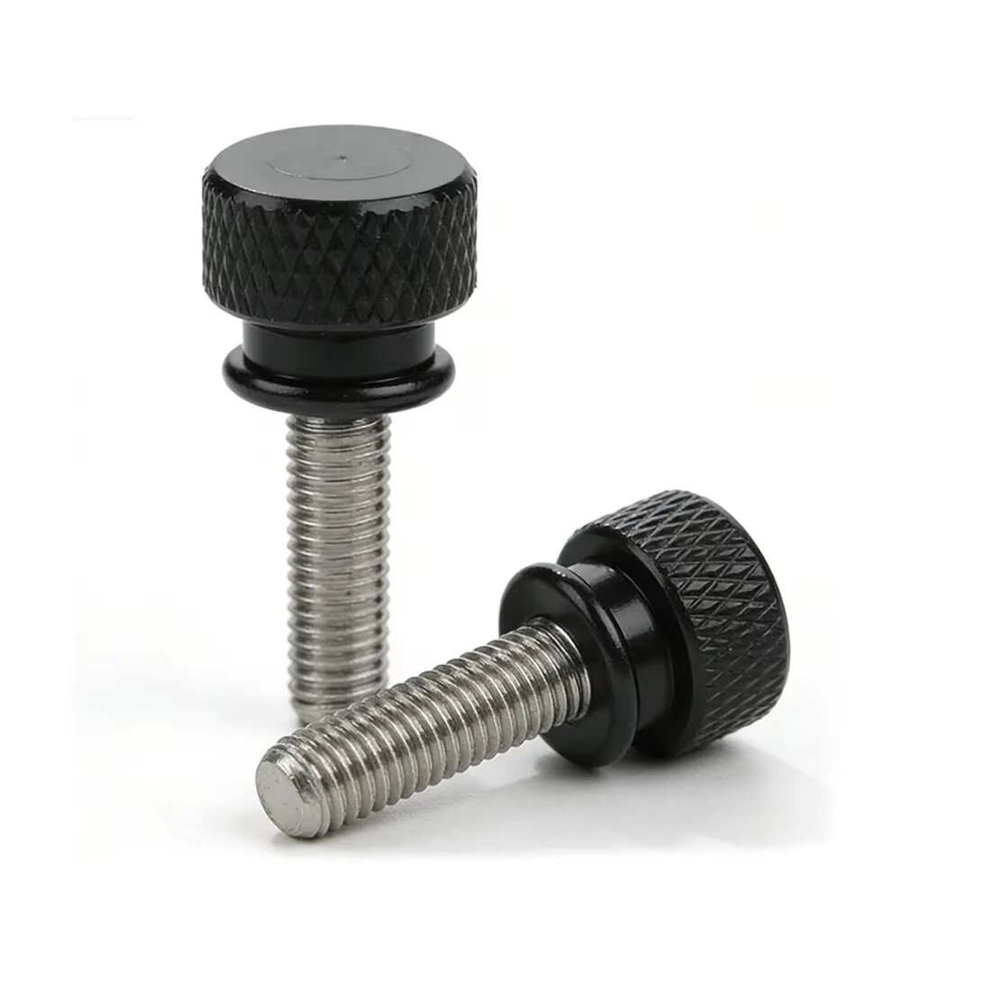 Цветной алюминиевый винт-барашек M6 L=6-100 мм M6x25mm, Черный, Black