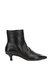 Ботинки POMME D´OR Pointed-toe leather ankle boots, размер 35, black