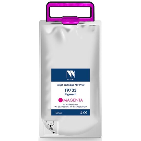 Струйный картридж NV Print T9733 (NV-C13T973300) Magenta для Epson WorkForce Pro WF-C869RDTWF (RIPS), WF-C869RDTWFSW (22 000 стр)