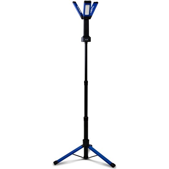 Аккумуляторная мачта освещения Topon LED TOP-MX2T 2000 лм 3.7 B 4 Ач 14.8 Втч поворотные световые блоки, крючок, магниты, стойка, высота 21-146 см