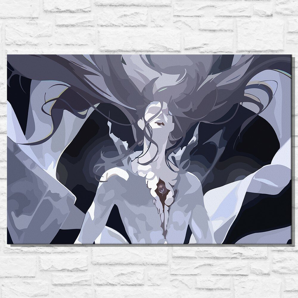 Картина по номерам на холсте аниме блич (bleach, ичиго, рукия, орихиме) - 14879 60х40
