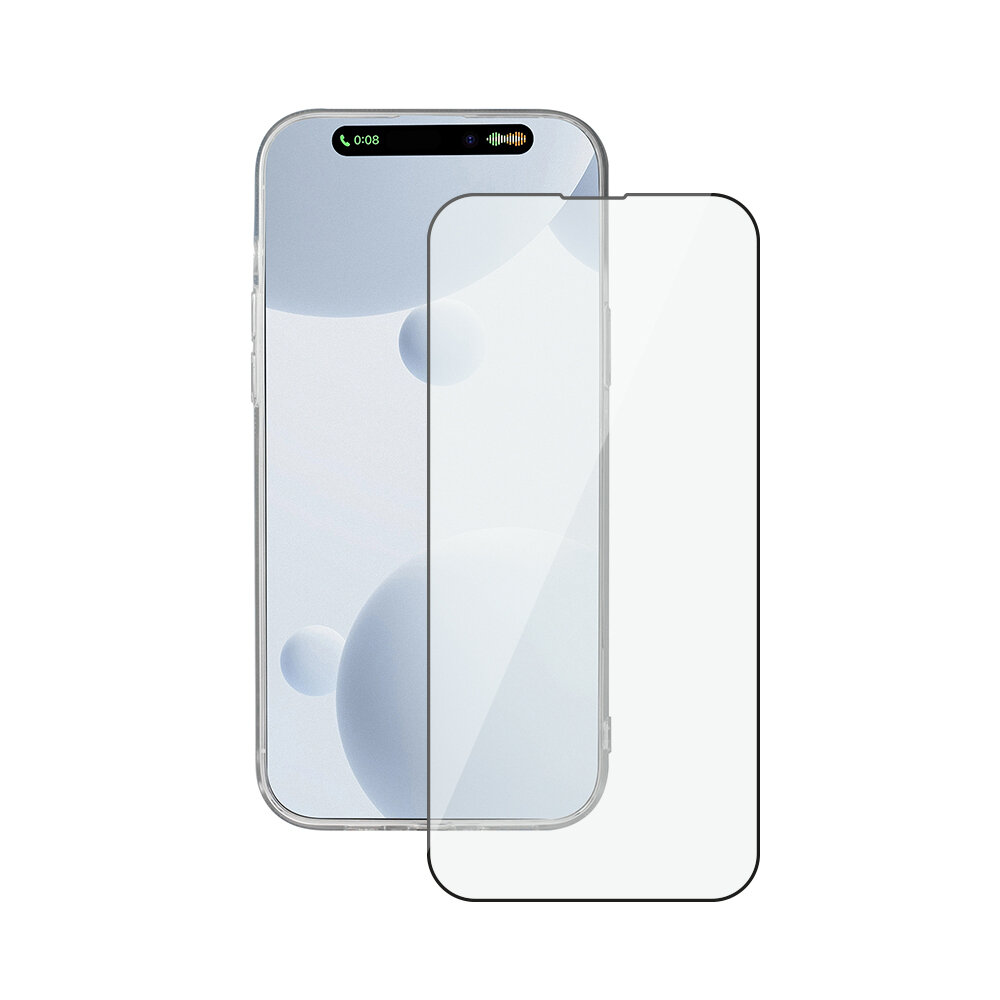 Защитное стекло 2,5D Classic Full Glue для Apple iPhone 15 PLUS, 0.3 мм, черная рамка, прозрачное, Deppa 62951