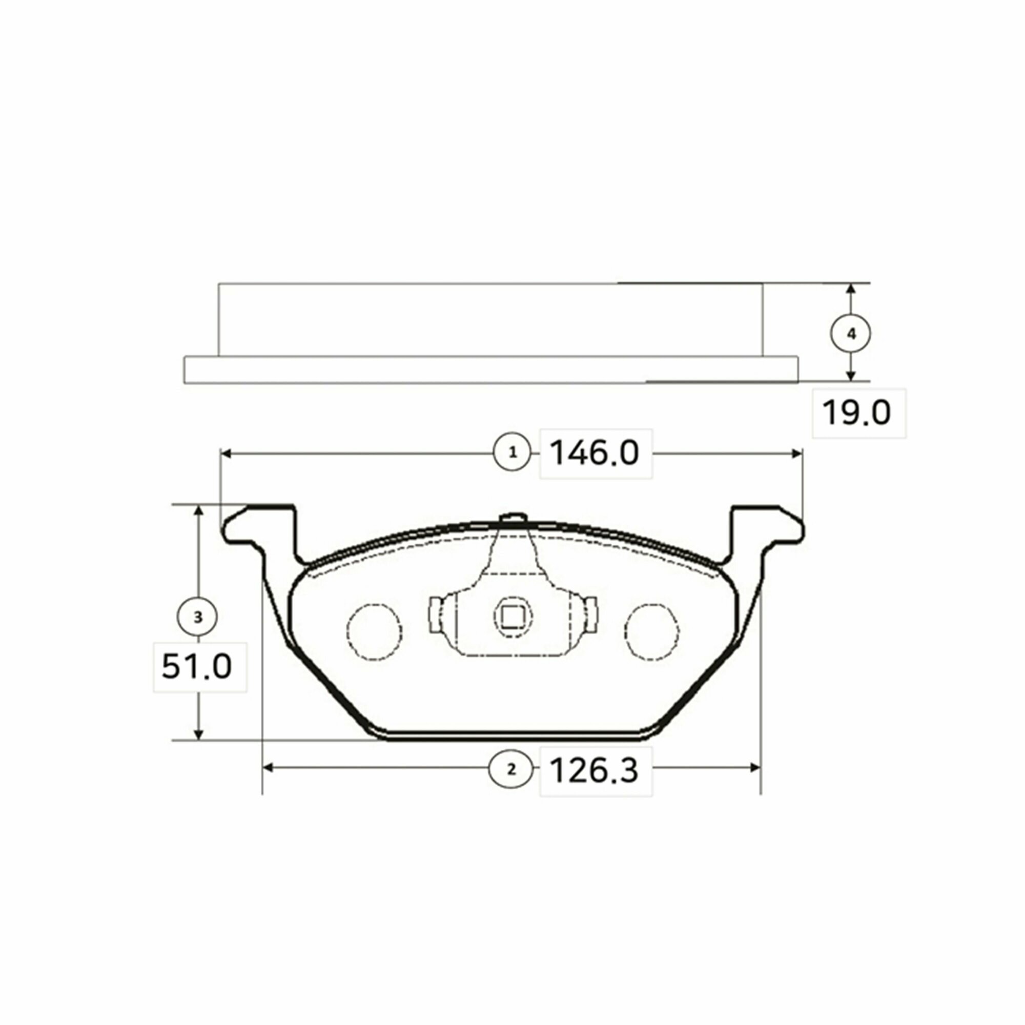 Колодки тормозные Ауди Фольксваген Шкода Октавия AUDI A3 97>/VW G4/SKODA OCTAVIA 97>09 передние Комплект 4 шт