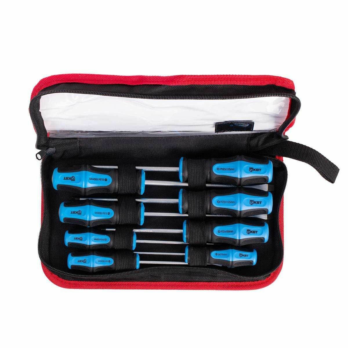 НО-08 (КВТ) Набор слесарных отверток, 8 штук