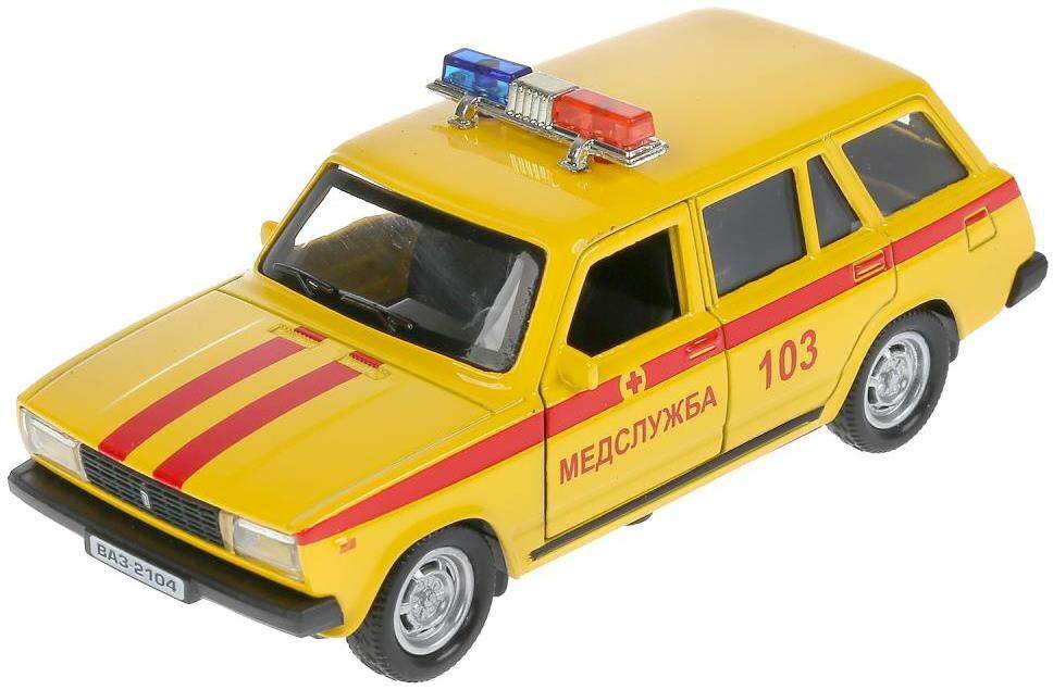 Машина "Ваз-2104 жигули Медслужба" 12 см металич. инерцион, 1 штука