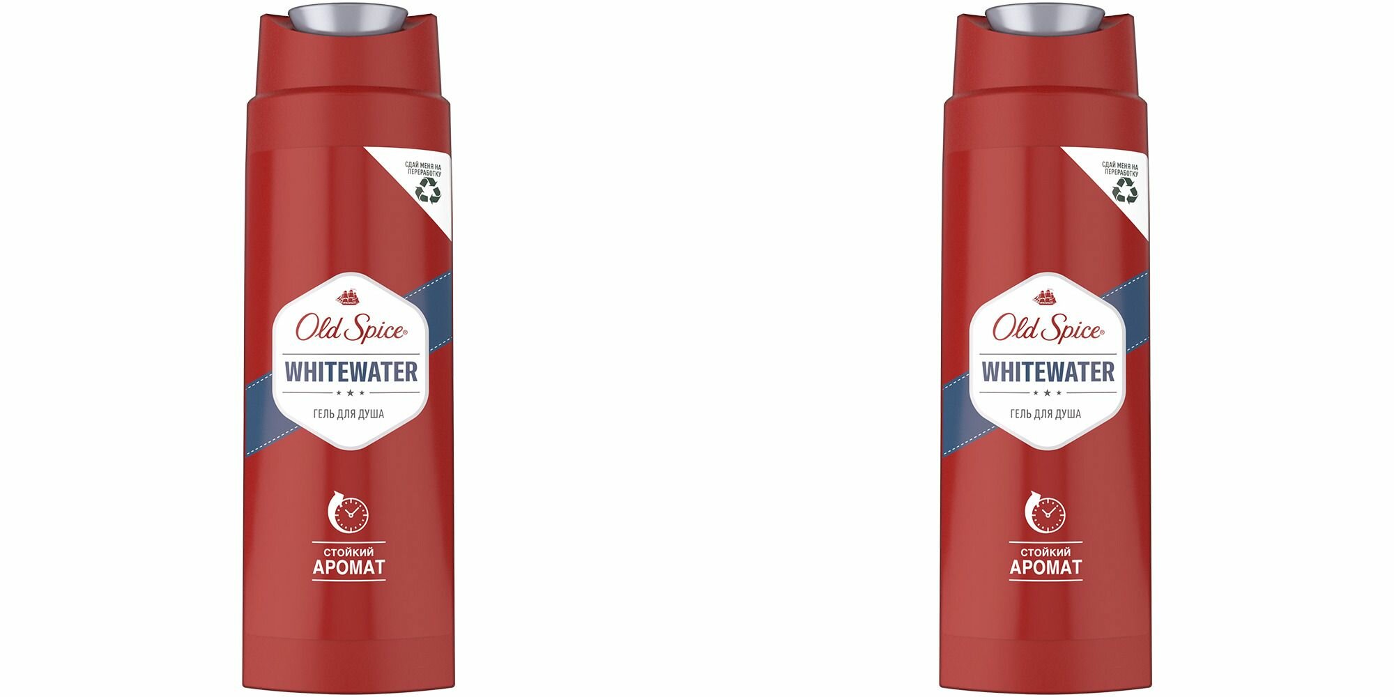 Old Spice Гель для душа whitewater мужской, 250 мл, 2уп.
