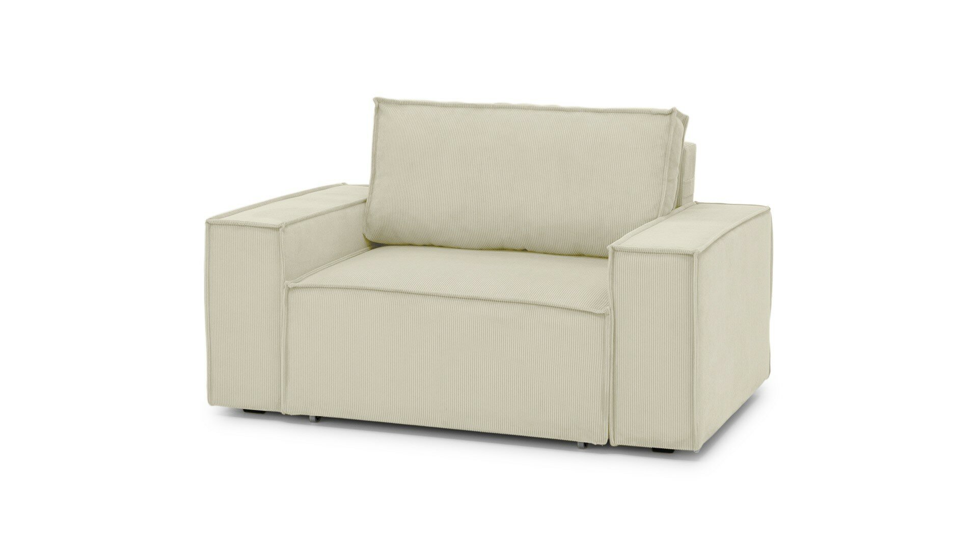 Кресло Софт 2 Cilium Bone NEW 152x103x90 см, белый Вельвет, дельфин Дом мебели для вас