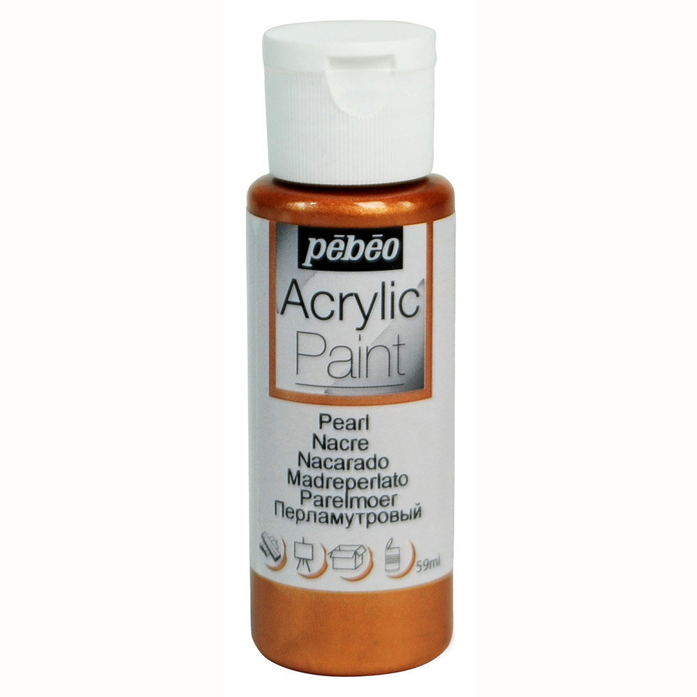 Краска акриловая "PEBEO" Acrylic Paint для декора перламутровая 59 мл 097879 под медь