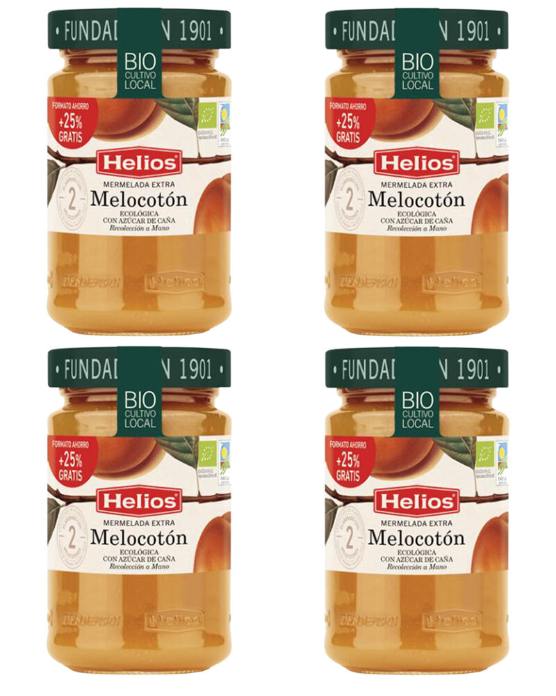 Конфитюр Helios из персика BIO 350 гр. - 4 шт.