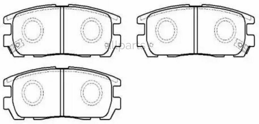 HSB HP5219 Колодки тормозные дисковые задние GREAT WALL Hover 05- / GREAT WALL Hover H5 10- / ISUZU: AMIGO 98.1- / RODEO 95.6-